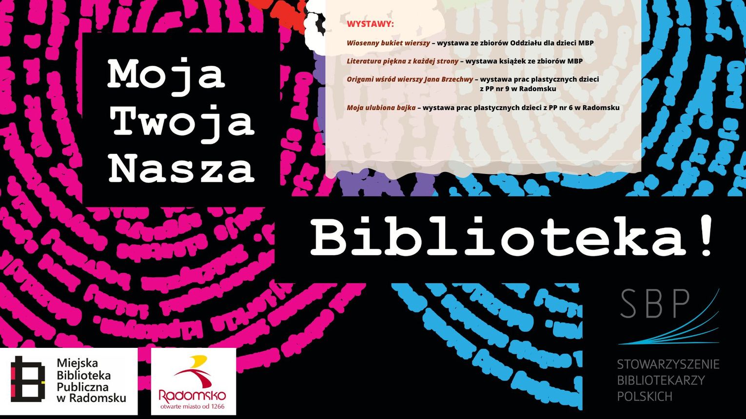 Wspólnie z MBP w Radomsku zapraszamy na XX Ogólnopolski Tydzień Bibliotek 8-15 m